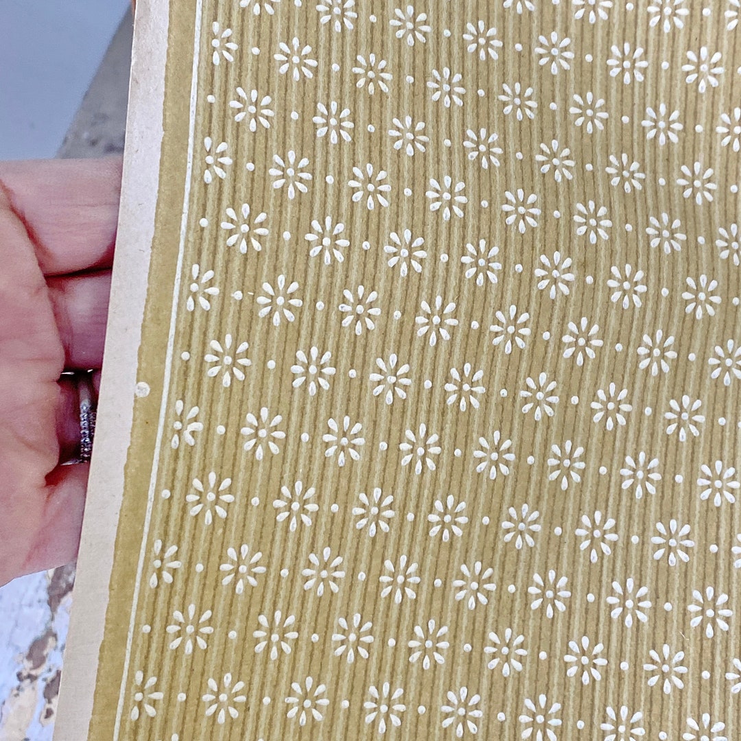 1.16 Yards 1930's French Vintage Dijon Wallpaper Art Design Floral ...