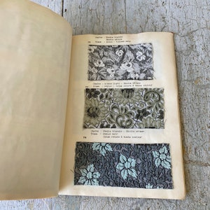 1959 Claude Freres & Cie Pattern Sample Book French Fashion Fabric ...