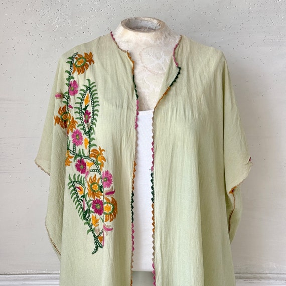 1920 1930's Vintage Greek embroidered kaftan duster j… - Gem