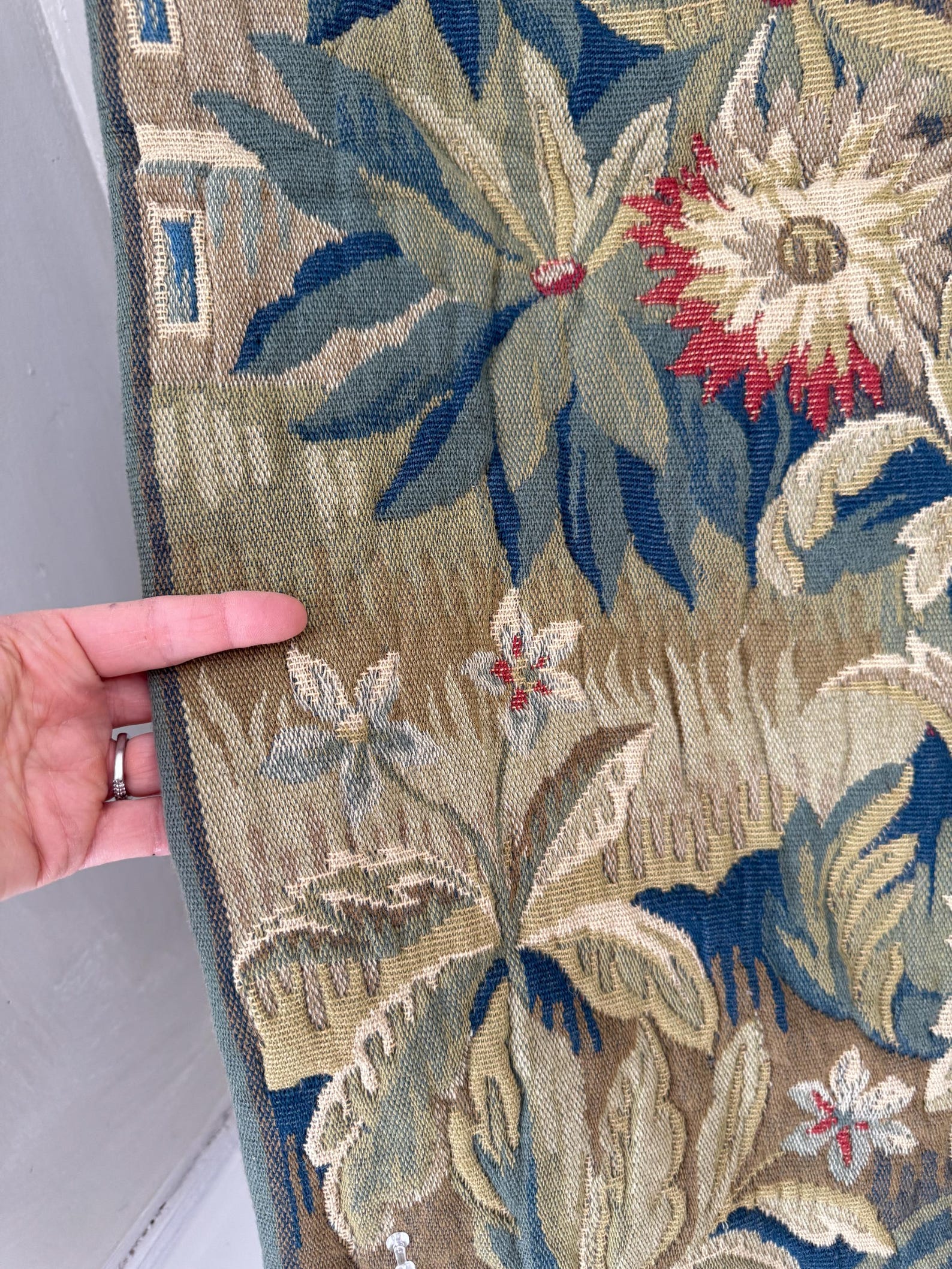 5.9ftx4.3ft Vintage Verdure French Jacquard Tapestry Wall Art Wool ...