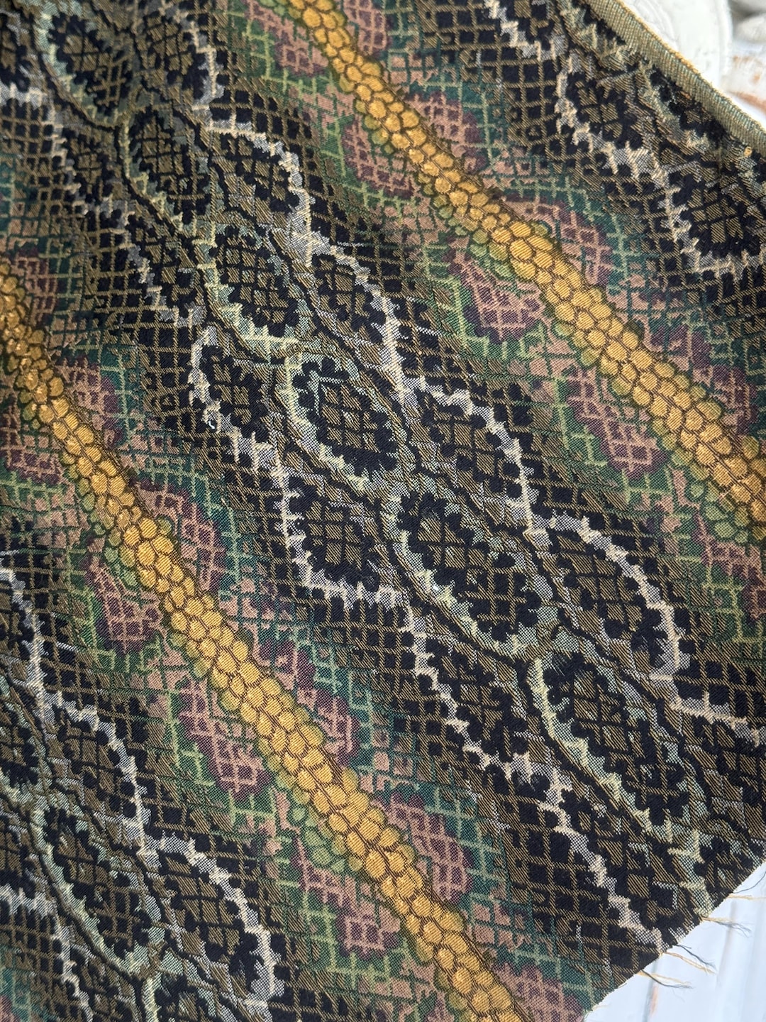 30x51, (60 Avail) Vintage French Snake Skin Snakeskin Pattern ...
