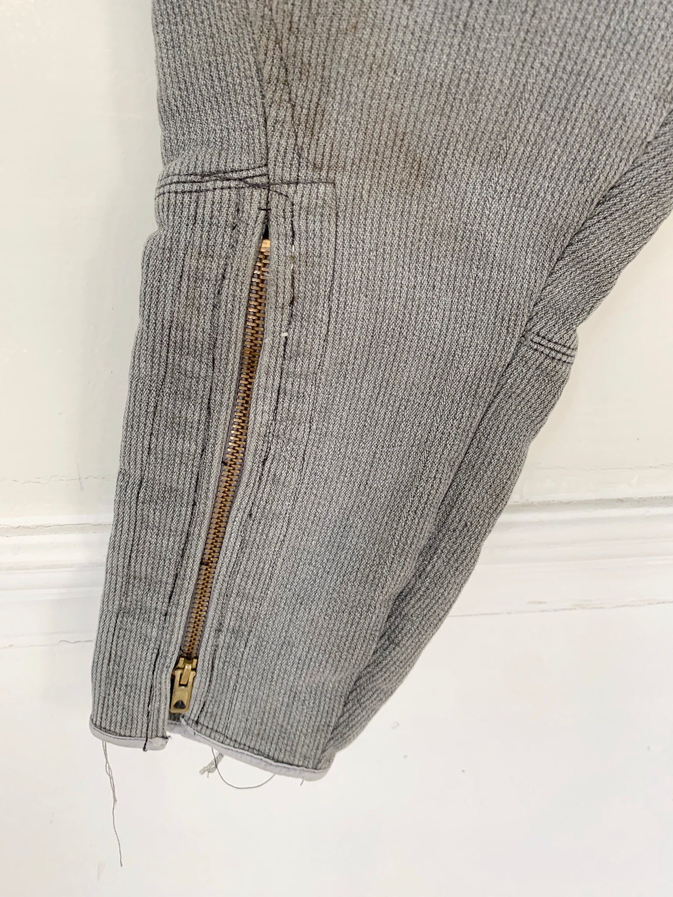Vintage Riding Pants Thick Ribbed Gray Cotton & Wool Men's - Etsy
