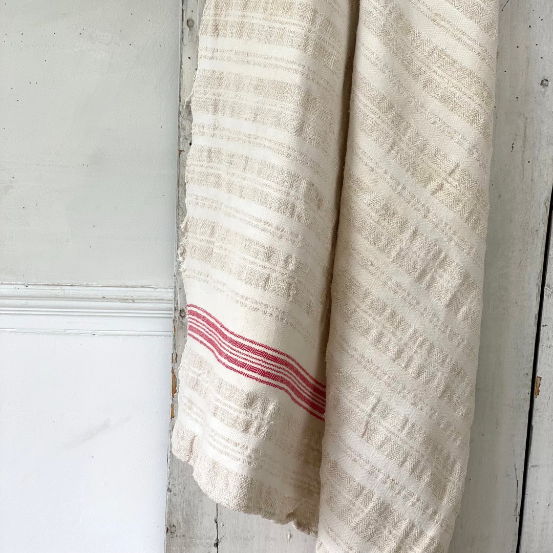 Hungarian Tablecloth Vintage 1920s Linen Cotton Handwoven Complex Weave ...