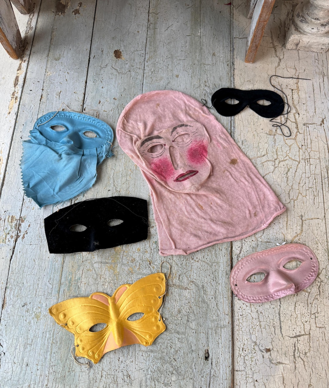 6 French Antique / Vintage Face Masks Mask Decorative Costume Eco ...