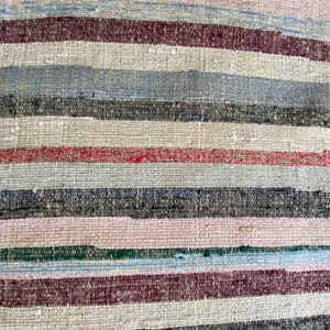 DAMAGED Vintage Rag Rug Vintage Stair Runner European Hand Woven ...