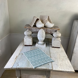 RARE Antique Overshot Linsey Woolsey SAMPLE European Hand Woven ...