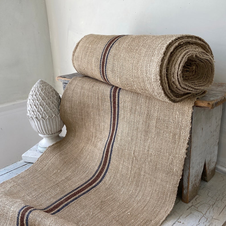 Cottagecore Organic Stair / Table Runner Hemp Grain Sack - Etsy