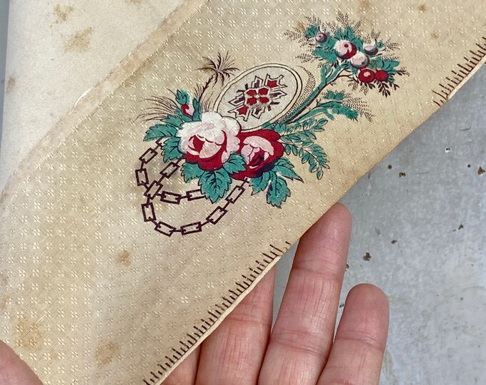 Vintage 1920s-1930s Headboard Cover White Cotton Crochet Lace Table ...