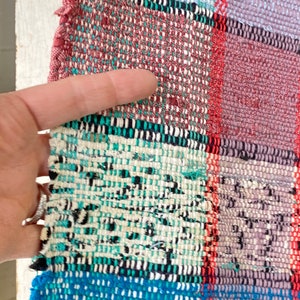 PER 1 YARD Vintage Rag Rug Stair Hall Table Runner European Carpet Rug ...