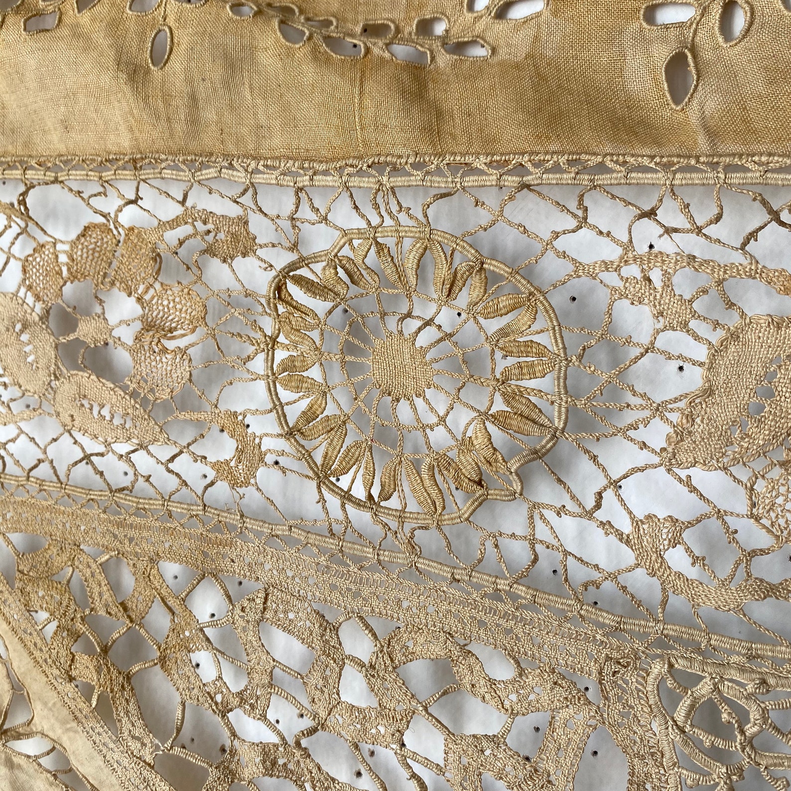 Antique Lace Bed Cover RARE 19th Century Bobbin Lace Linen - Etsy