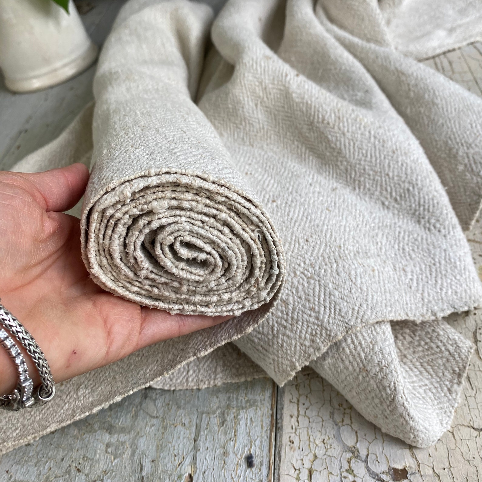 Hemp Heavy Nubby Homespun Hemp Antique European Fabric - Etsy