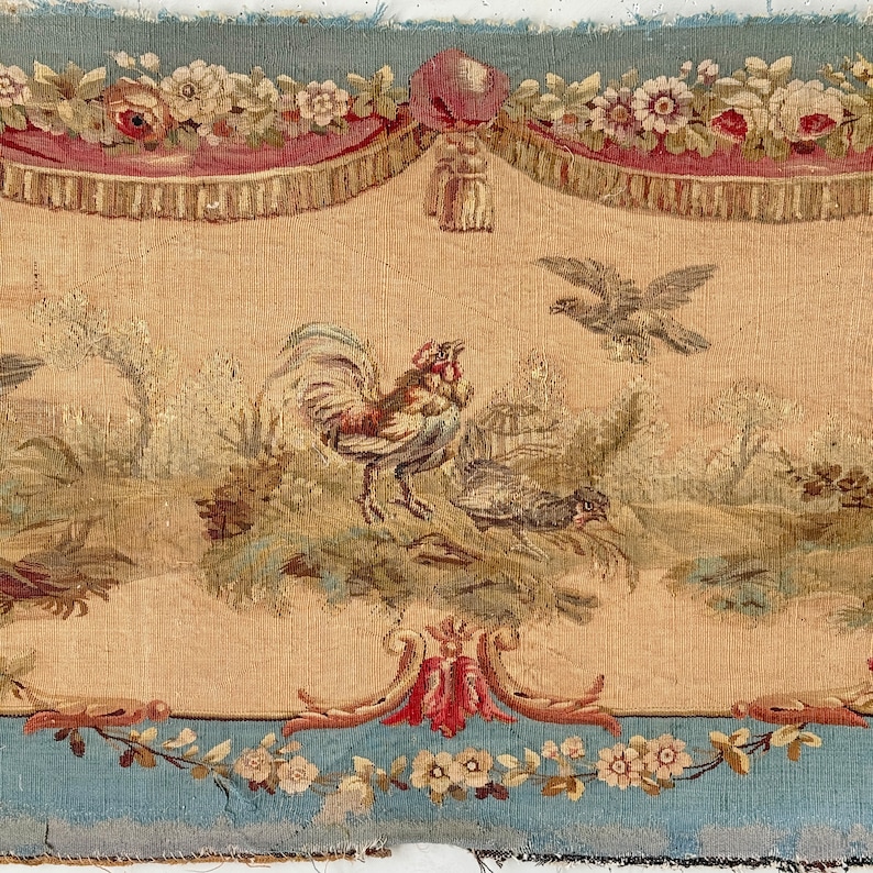 1750 Aubusson Tapestry French Handmade Unique Textile Hand Loomed ...