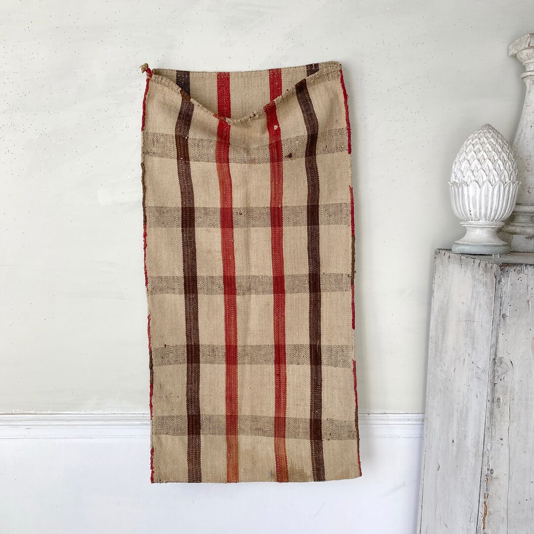 Wool Vintage Grainsack Grain Sack Farmhouse Upholstery Pillow Antique ...