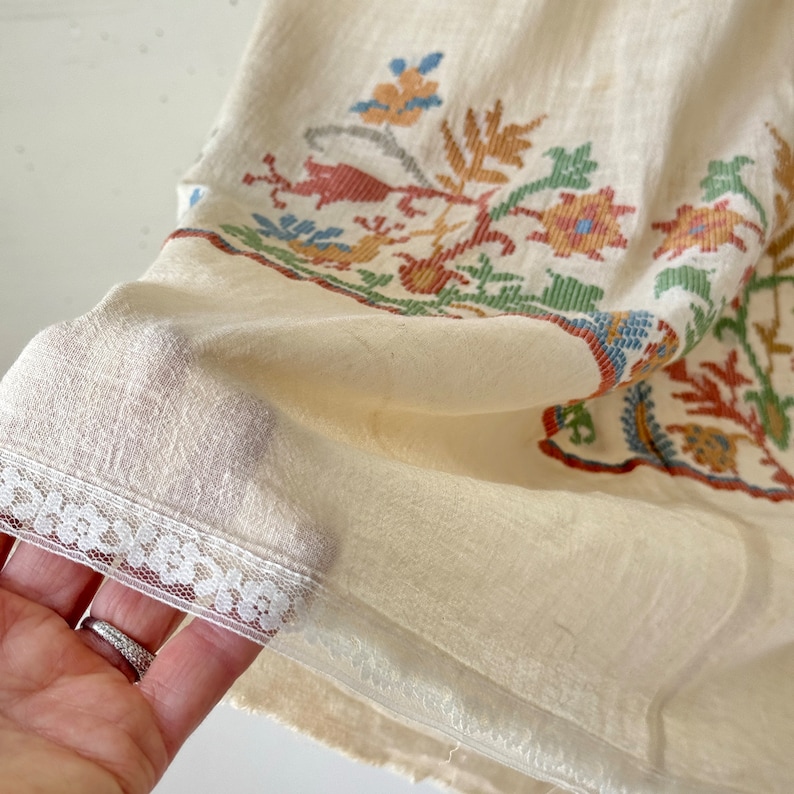 1920 1930's Small 24 Waist Vintage Turkish Embroidered Skirt Cotton ...