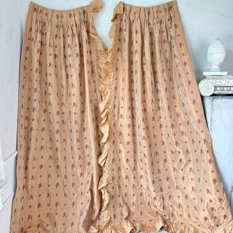 Brocade Curtains - Etsy