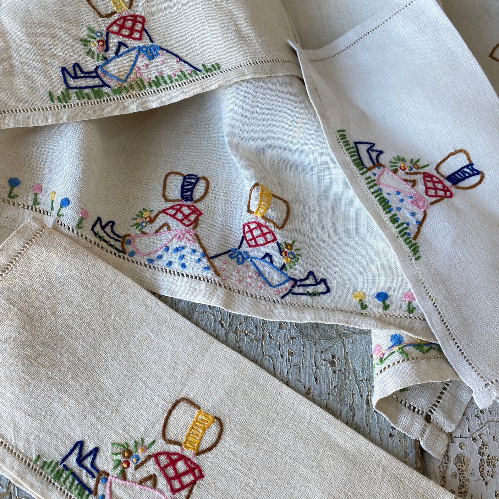 Blue Toile French Vintage Cotton Project Bundle for Sewing Projects ...