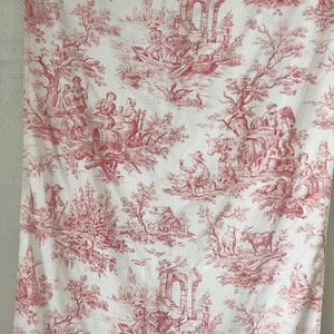 Grape Harvest Toile De Jouy Curtain Soft French Country Look Fabric ...