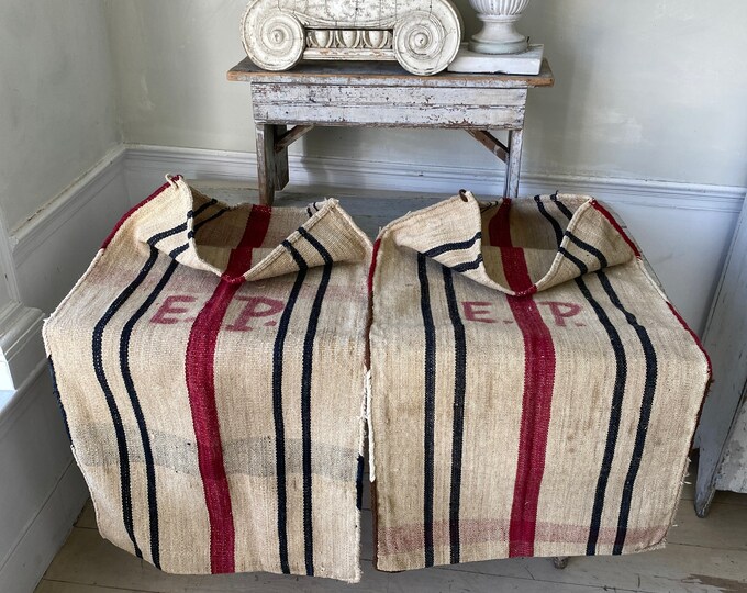 1 ( Multiples Available ) ONE Vintage Grain Sack European Grainsack ...