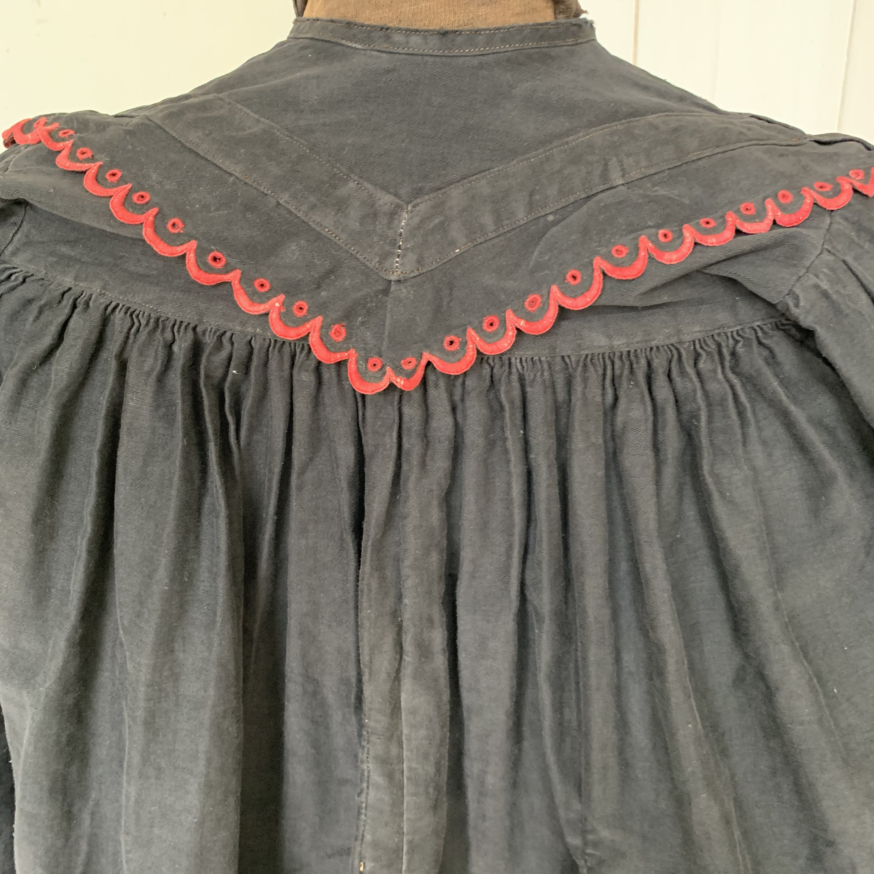 Vintage Choir Robes French Black Cloak With Red Details | Etsy