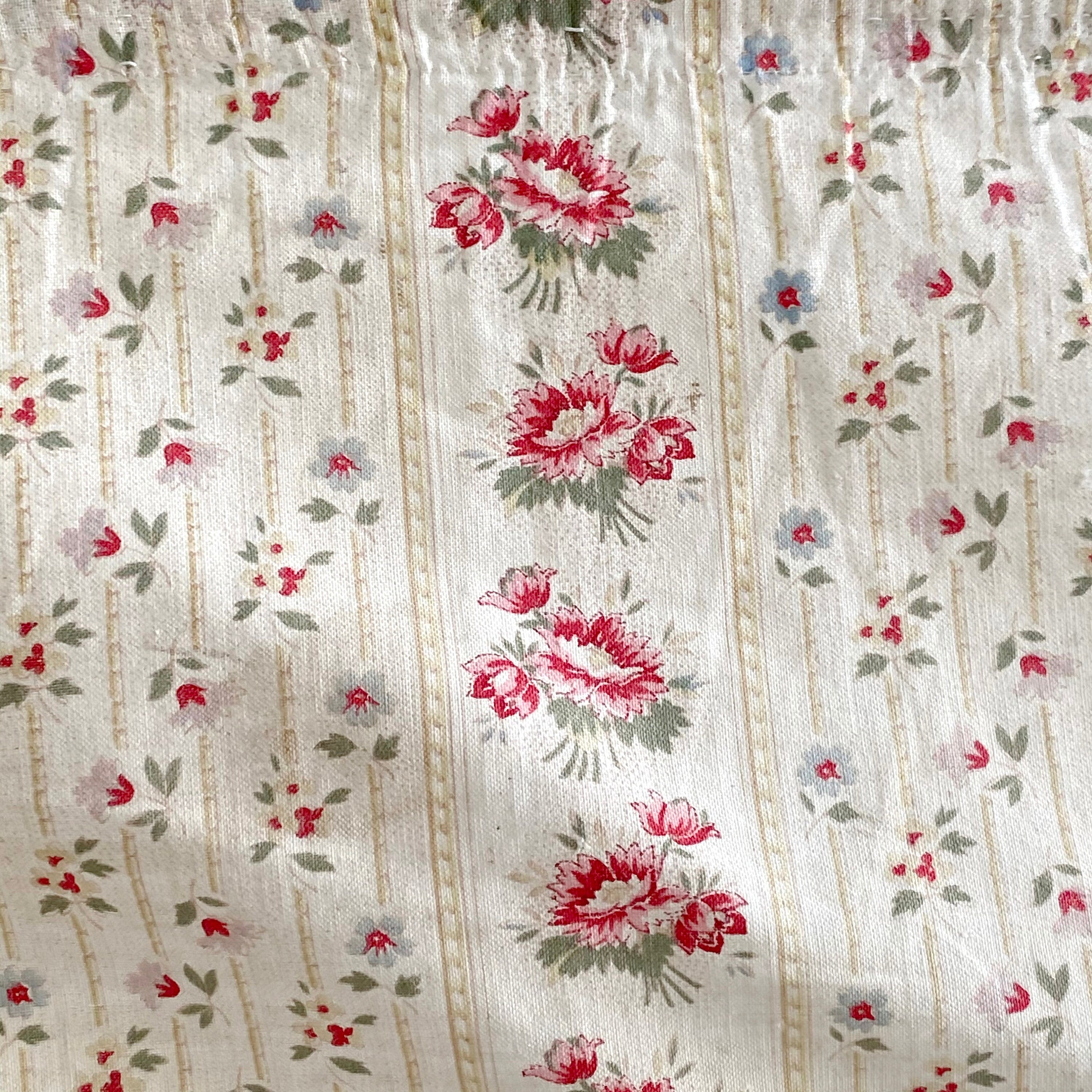 French Vintage Faded Floral Cotton Fabric Material for Sewing - Etsy