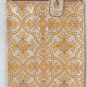 22x9 TAG French Antique Silk Brocade Woven Document Design Pattern ...