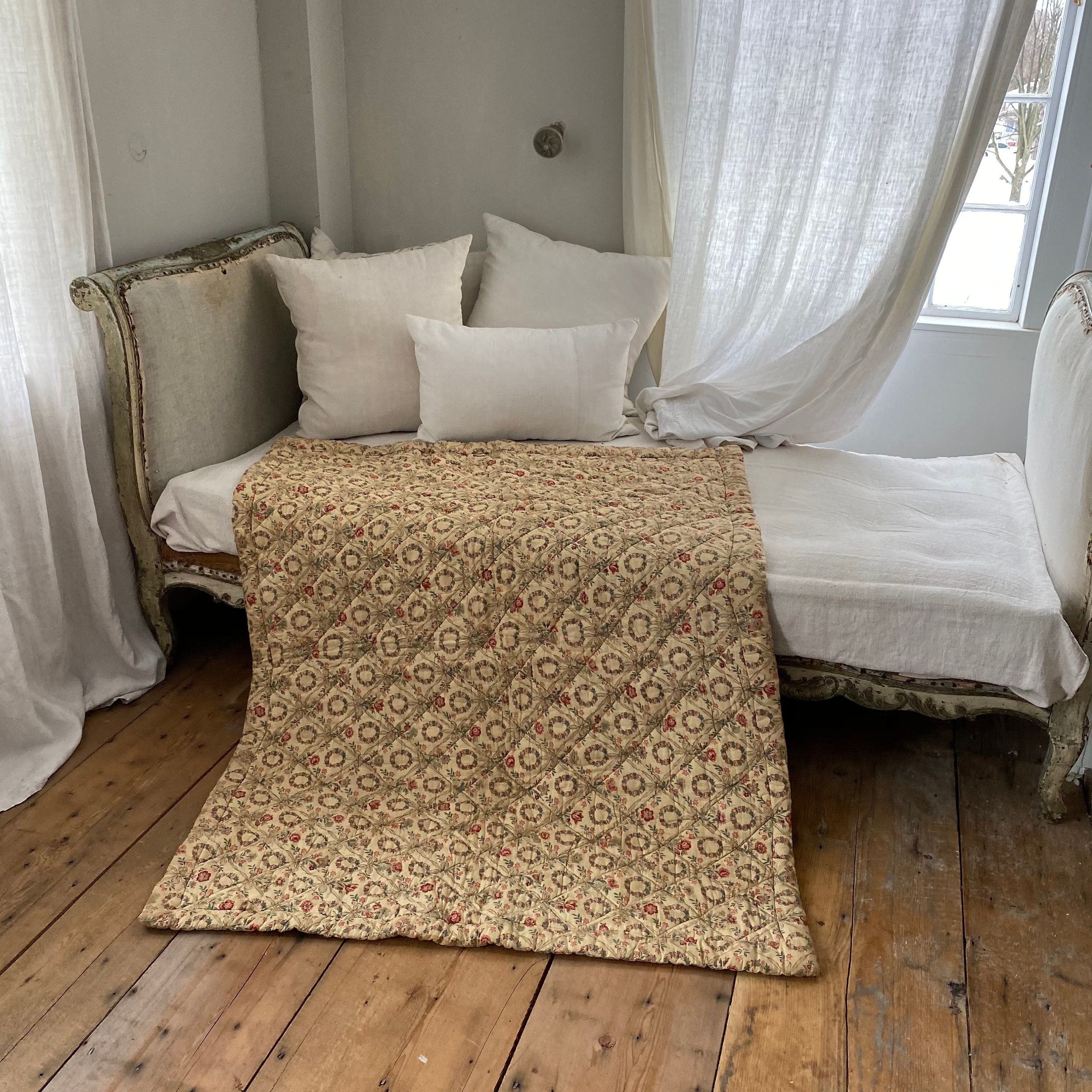 Wholecloth whole cloth Heavy half size quilt 1930 Charming | Etsy