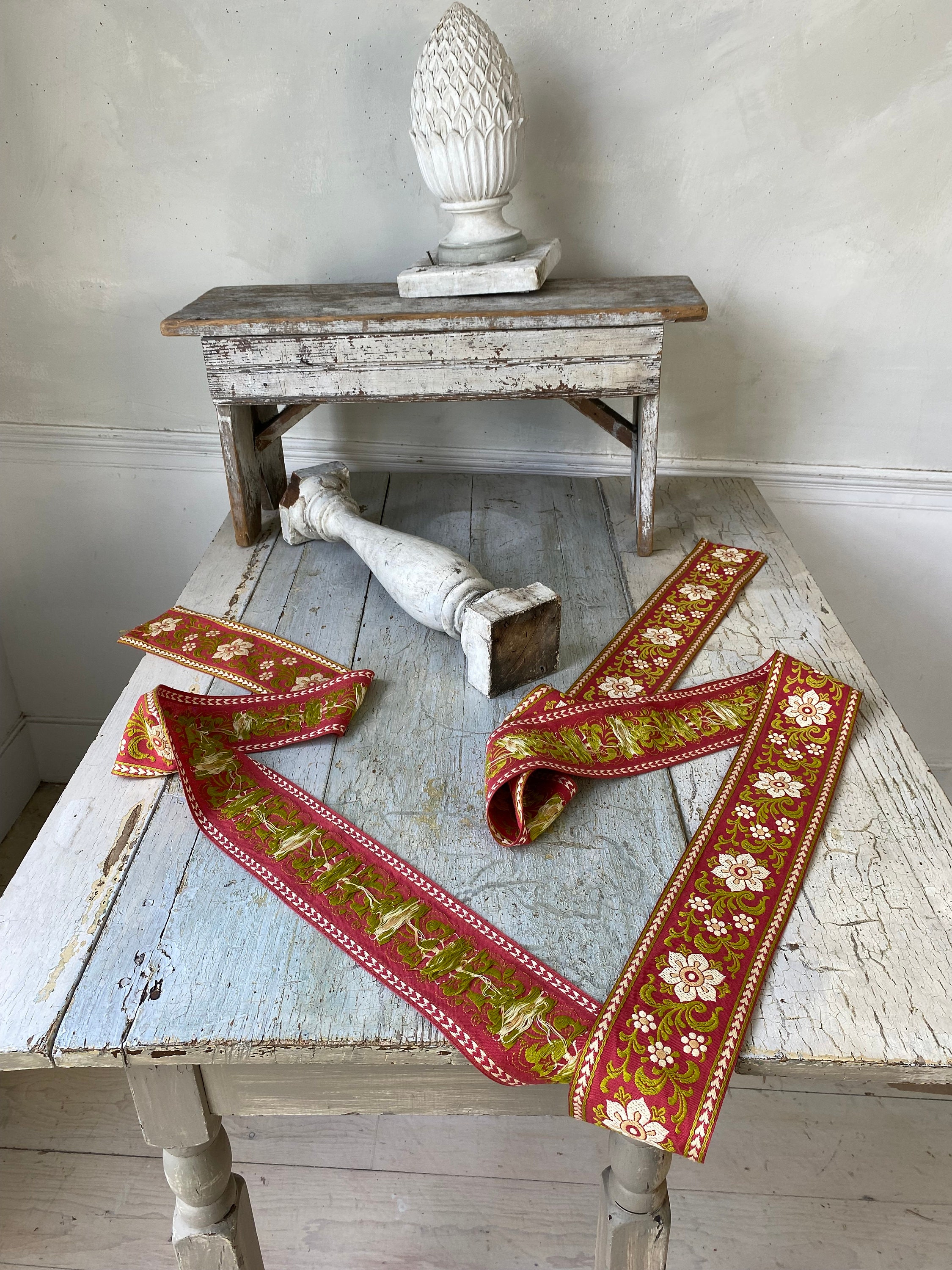 Vintage Swiss Motif French Country Trim Woven - Etsy