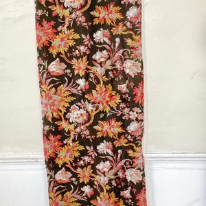 French Antique Fabric 1880 Heavyweight Floral Twill 1880 Pattern ...