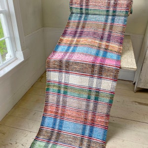 15.5 Yards Vintage Rag Rug Stair Hall Table Runner European Carpet Rug ...