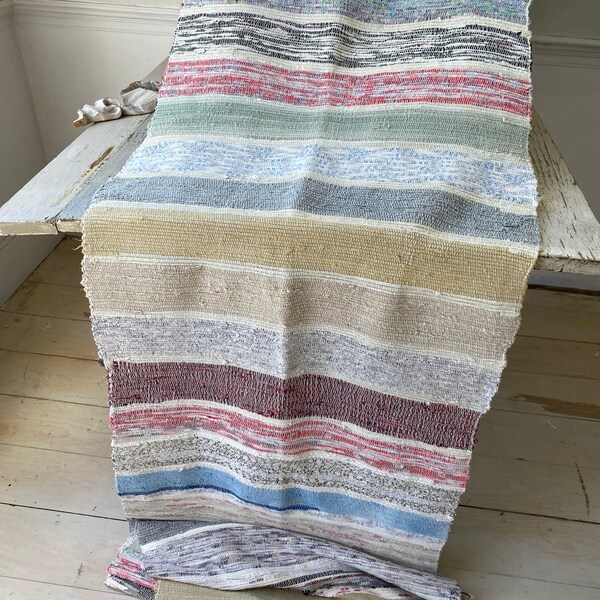 Rag Rug Runner - Etsy