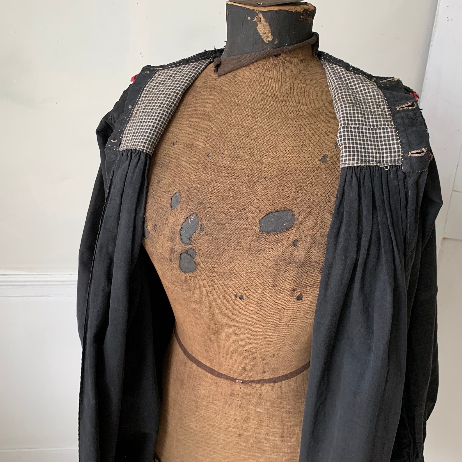 Vintage Choir Robes French Black Cloak With Red Details - Etsy