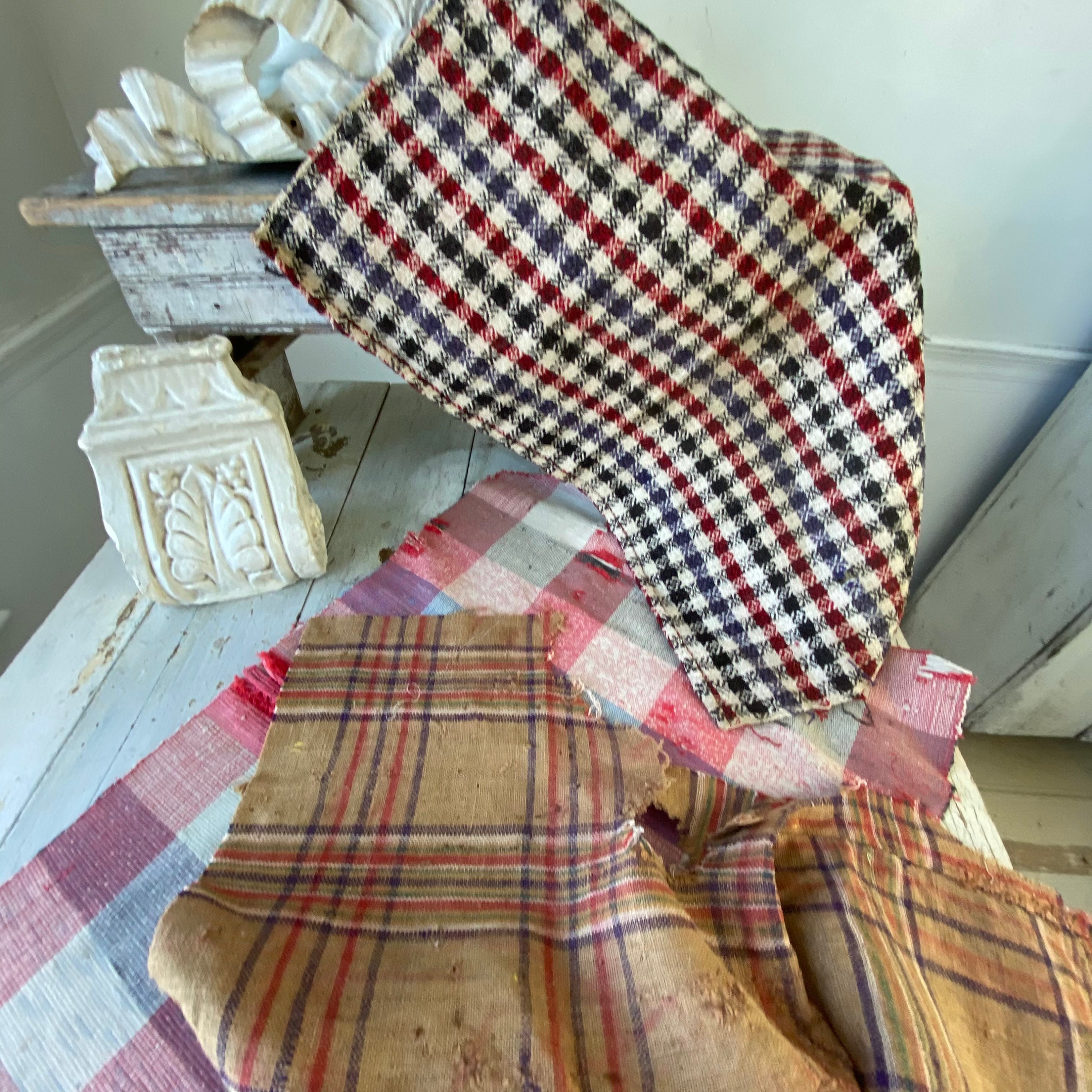 French Fabric Project Bundle pack rag rug and jute material | Etsy