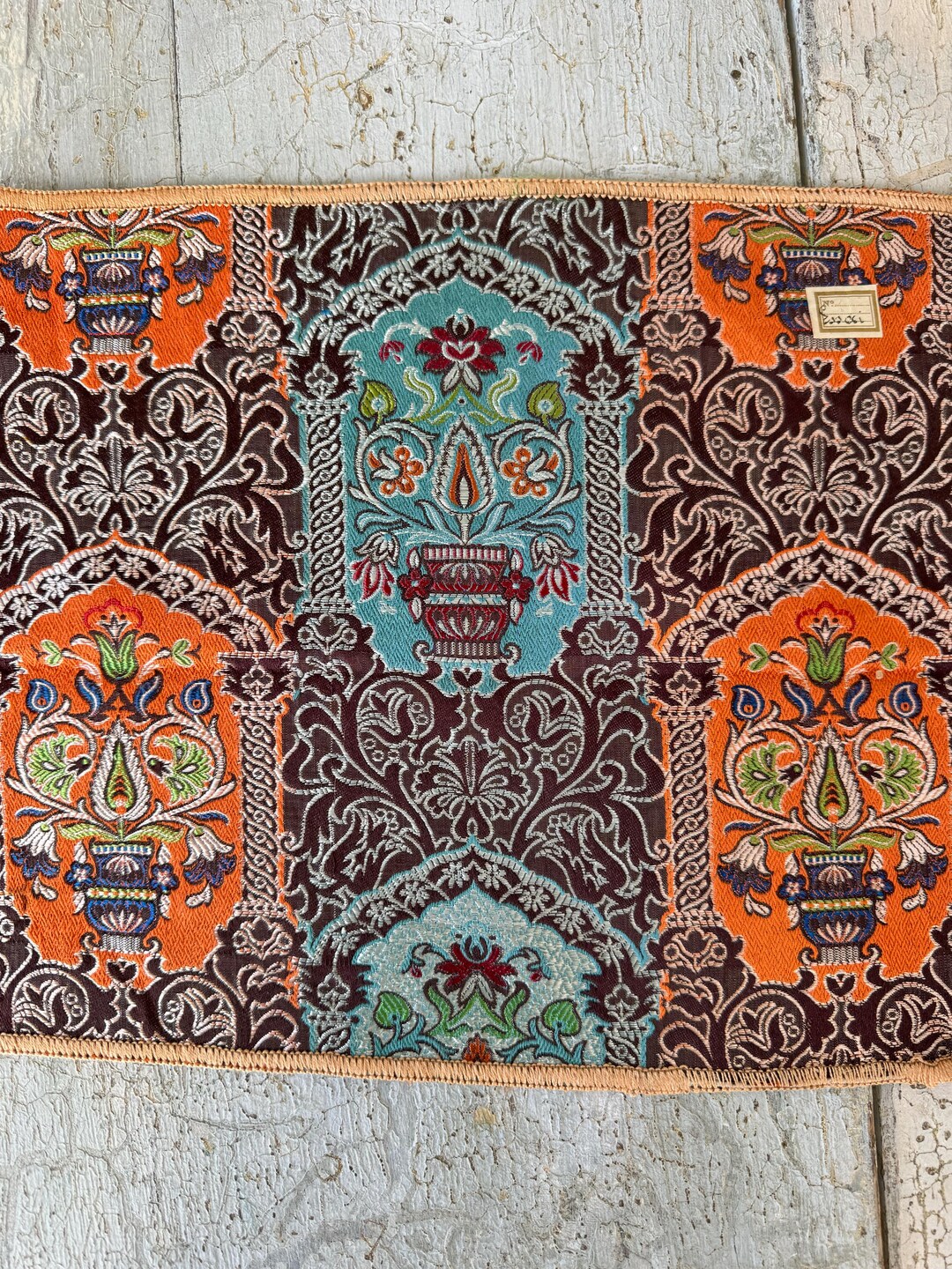 12X11 Antique Fabric Sample Fabric Material Old Wall Art Silk Cotton ...