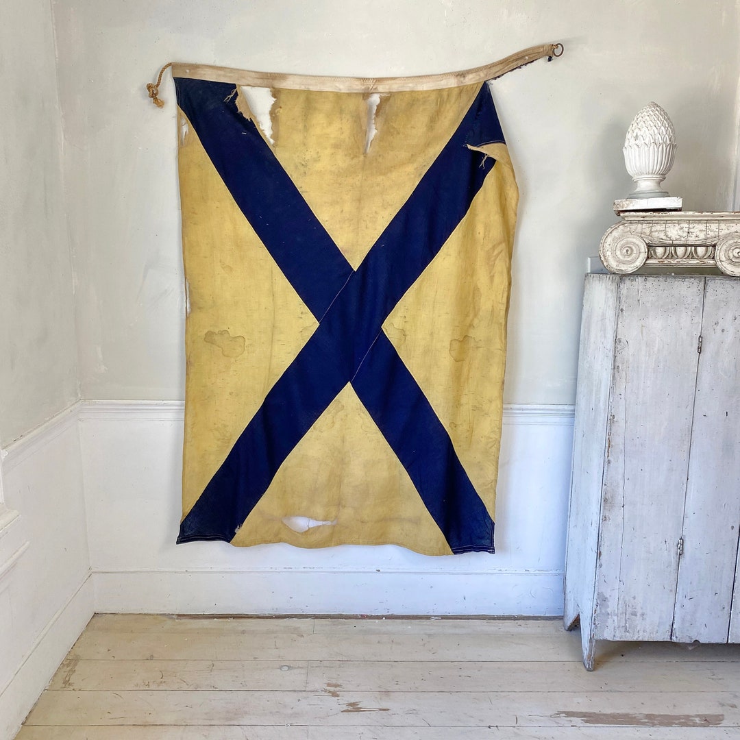 Vintage World War II Naval Flag Authentic WW2 5 five Meaning Mare ...