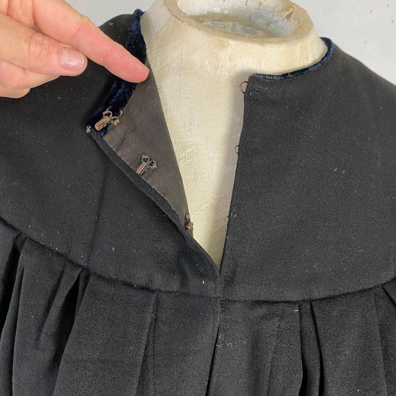 Judge's Gown Antique Cape Cloak Black Velvet and Wool 1900 | Etsy