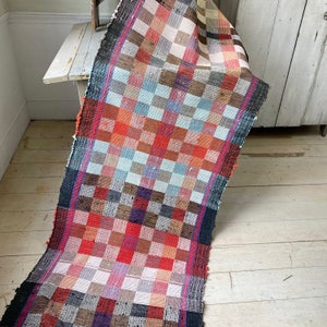 PER 1 YARD Vintage Rag Rug Stair Hall Table Runner European Carpet Rug ...