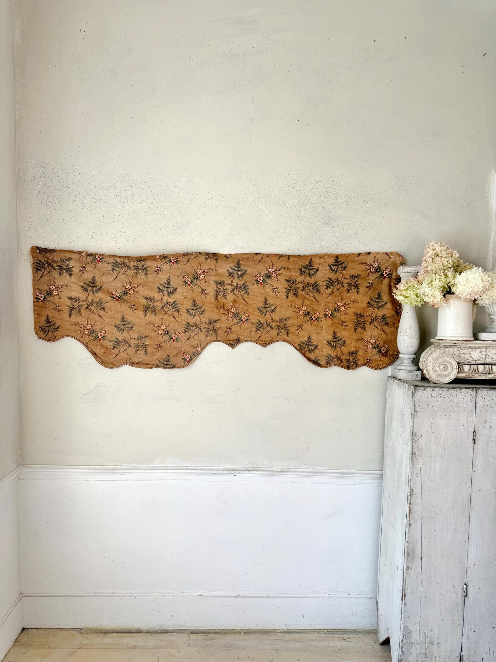1790 -1815 Antique English or American Printed Chintz Fabric Material ...