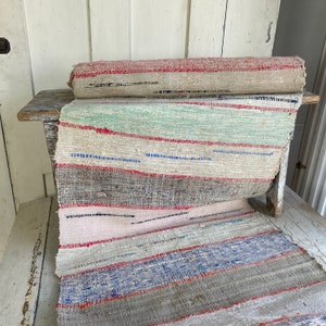 Vintage Rag Rug Vintage Stair Runner European Hand Woven Colorful ...