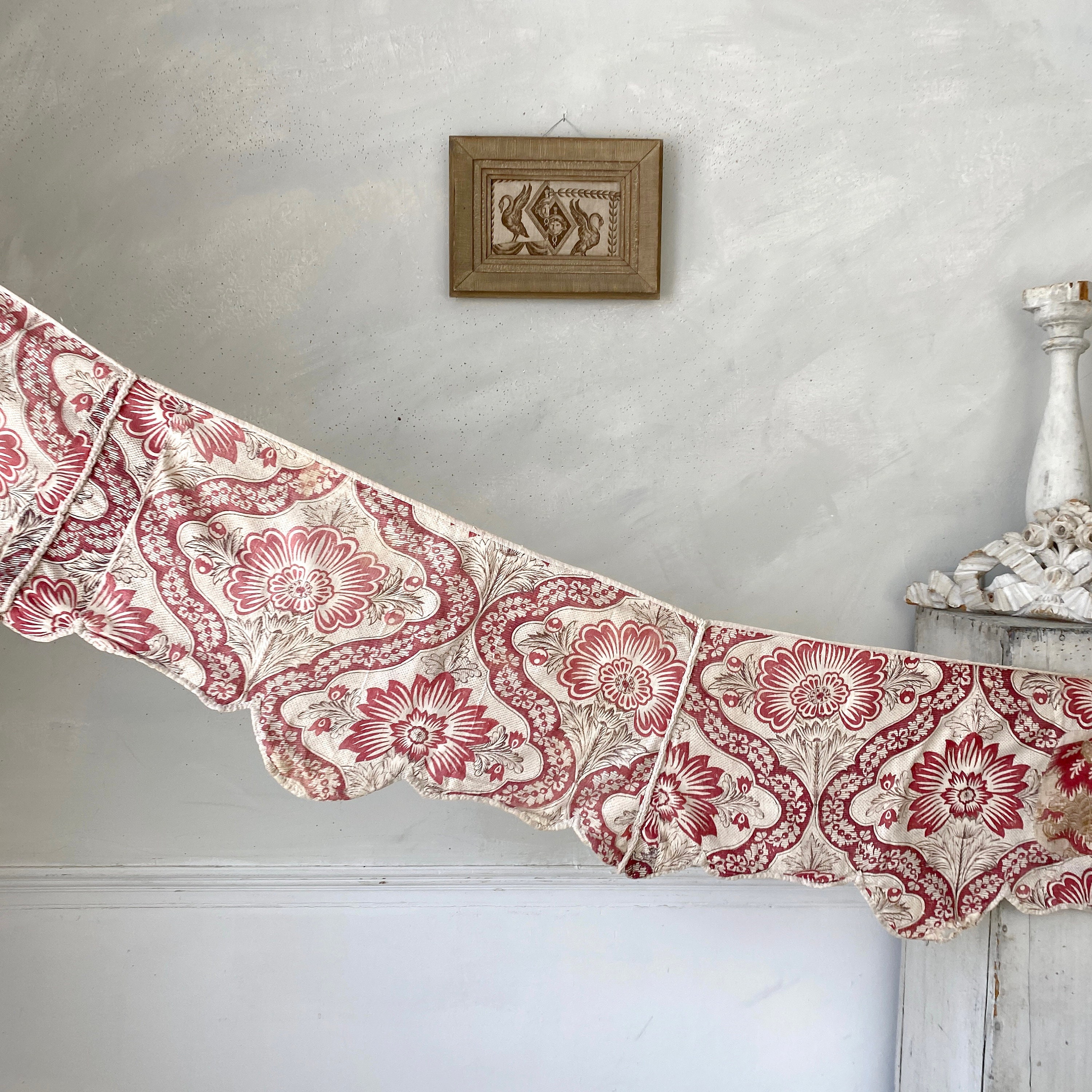 1790's 18th Century French Antique Valance Pelmet the Textile Trunk ...