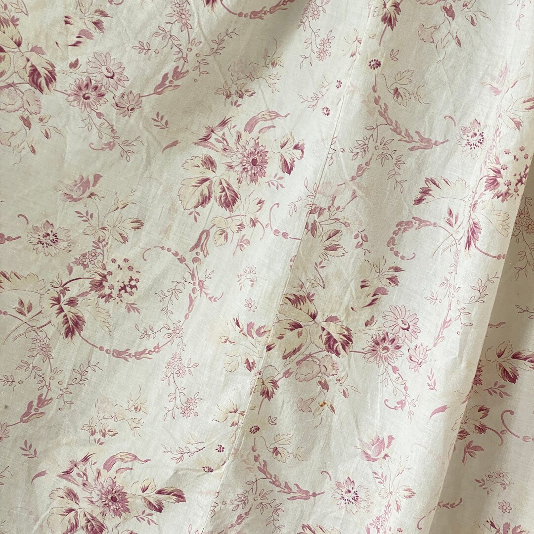 STUNNING Floral Inspiring French Country Curtain Vintage French Country ...