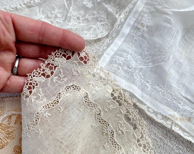 French Lace Project Bundle 19th Florals Linen Bundle Trim Patchwork ...