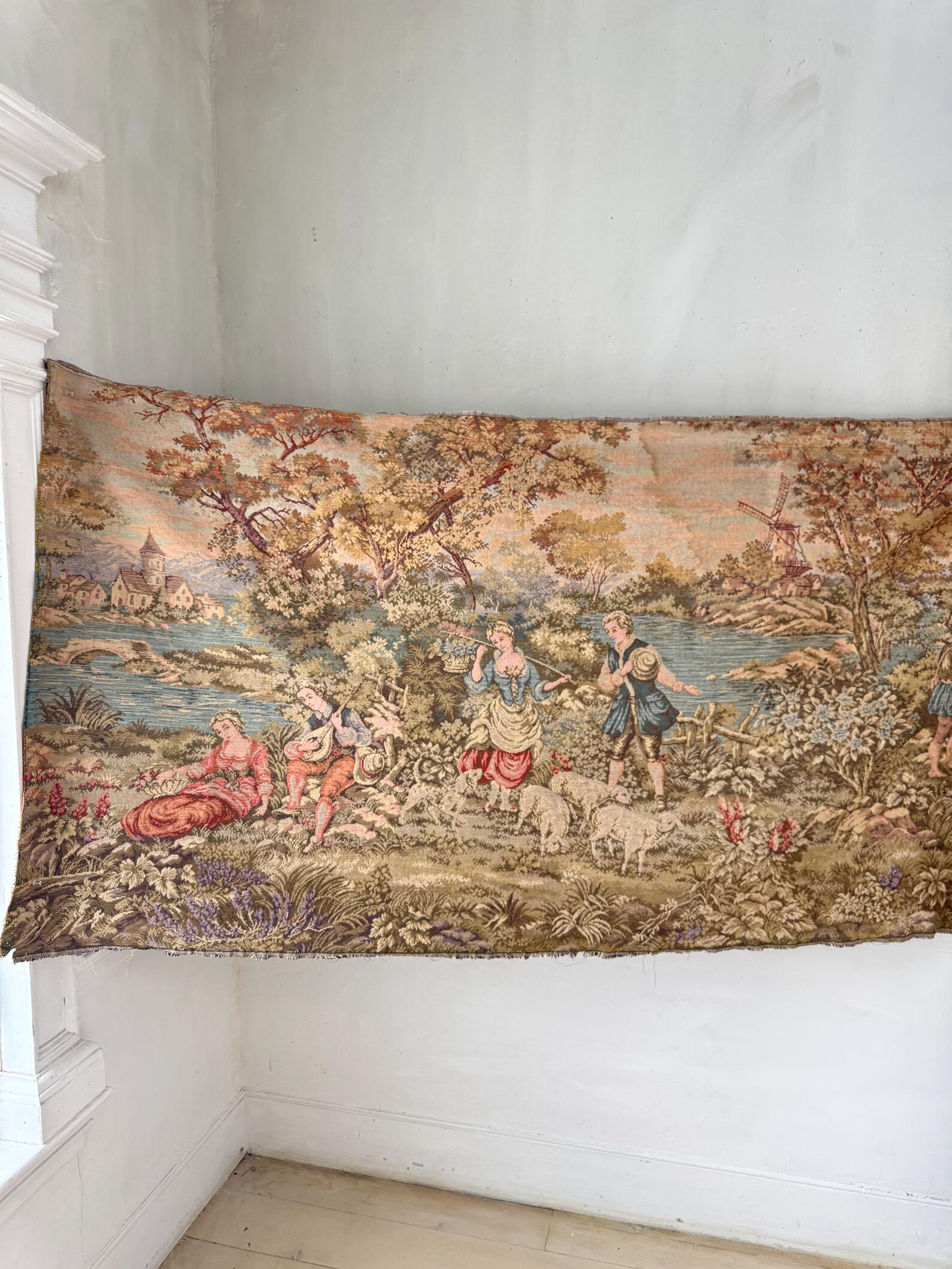 76x40 Large French Vintage Corot Inspired Wall Art Hanging Tapestry ...