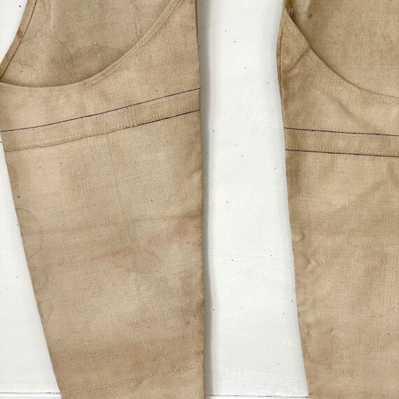 Blacksmith chaps French work wear Antique Vintage pan… - Gem