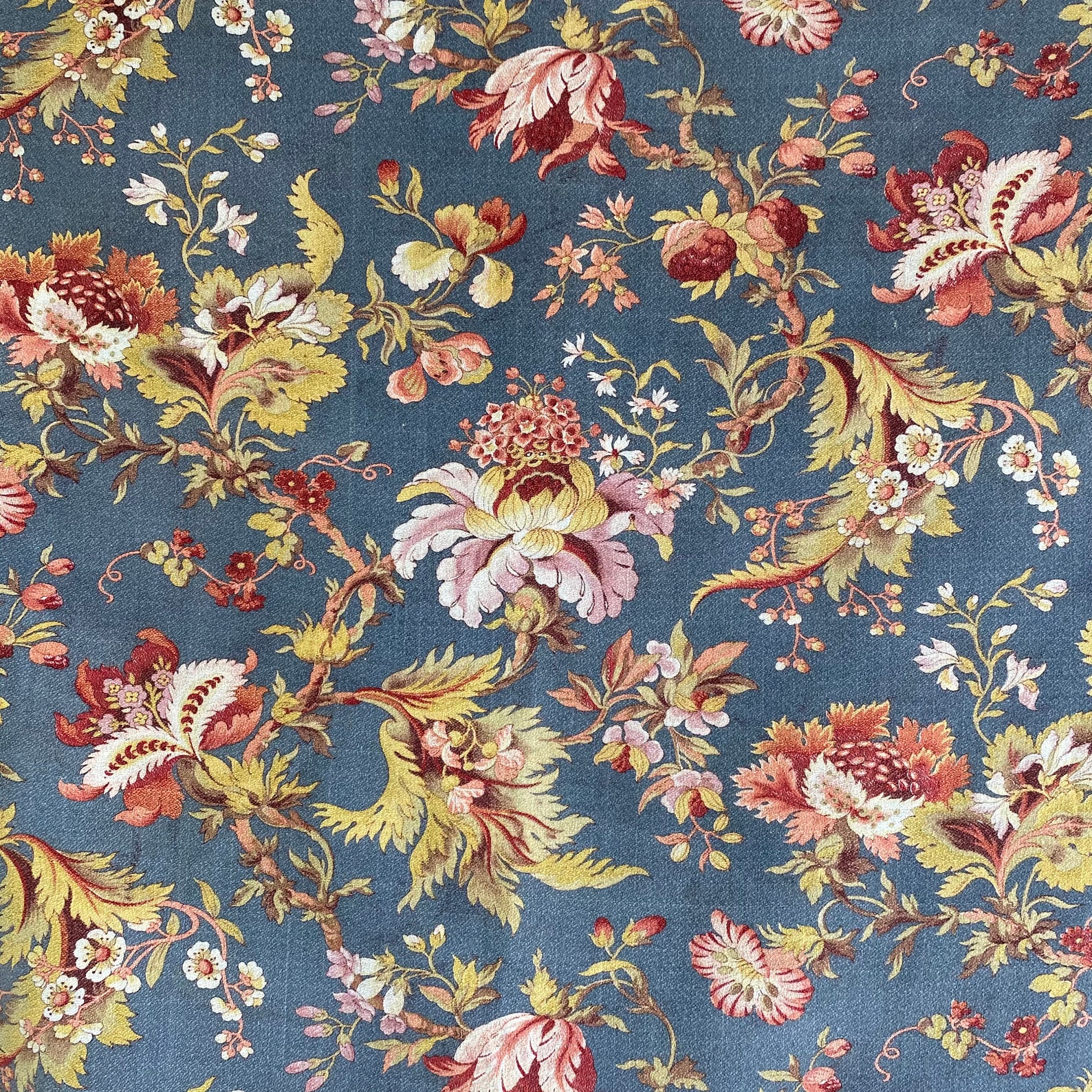 Belle Epoque Cretonne Fabric Antique French Printed Cotton | Etsy