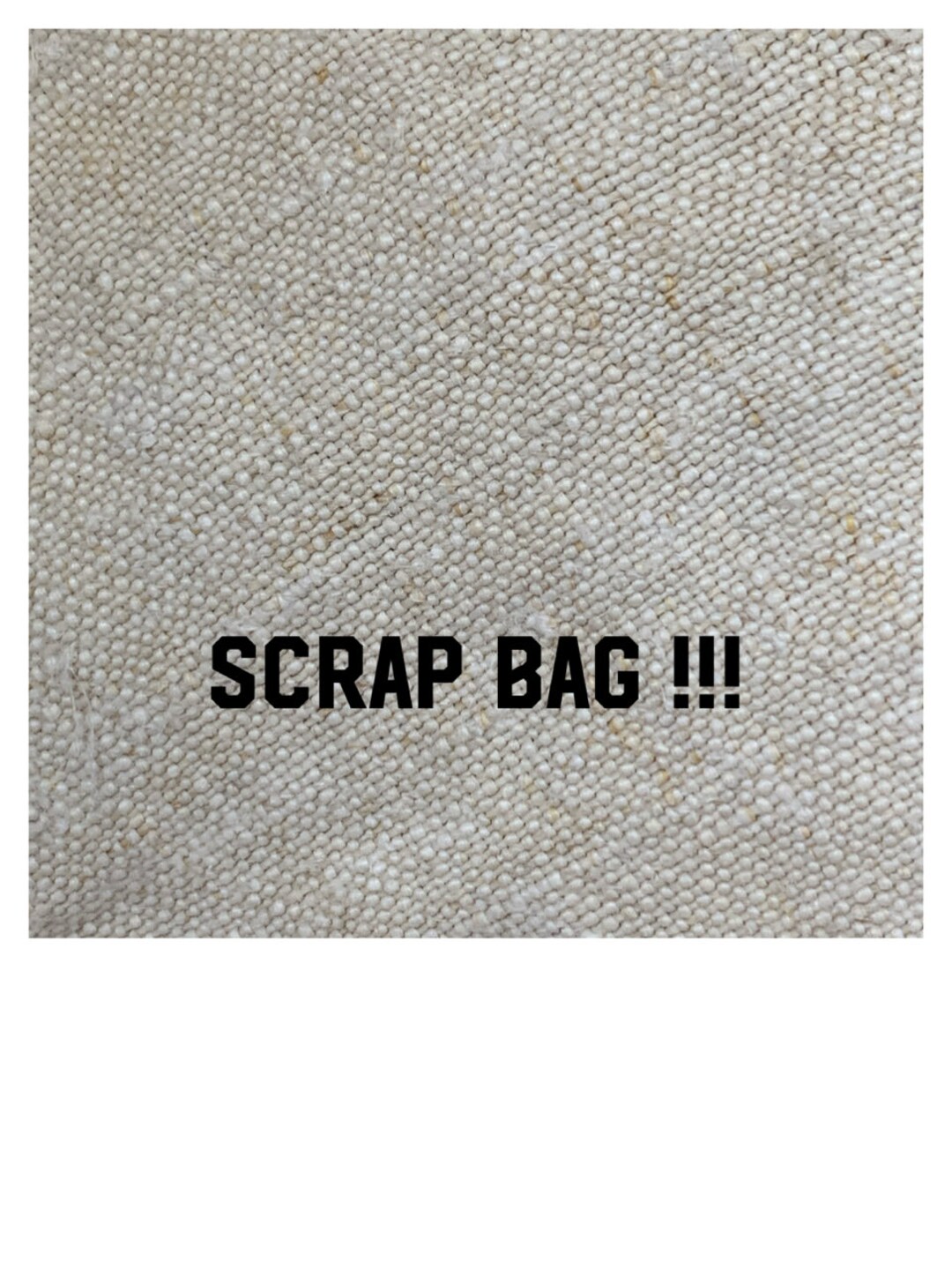 Sewing GRAB BAG Scrap Sack Antique Vintage French Textiles Linen ...