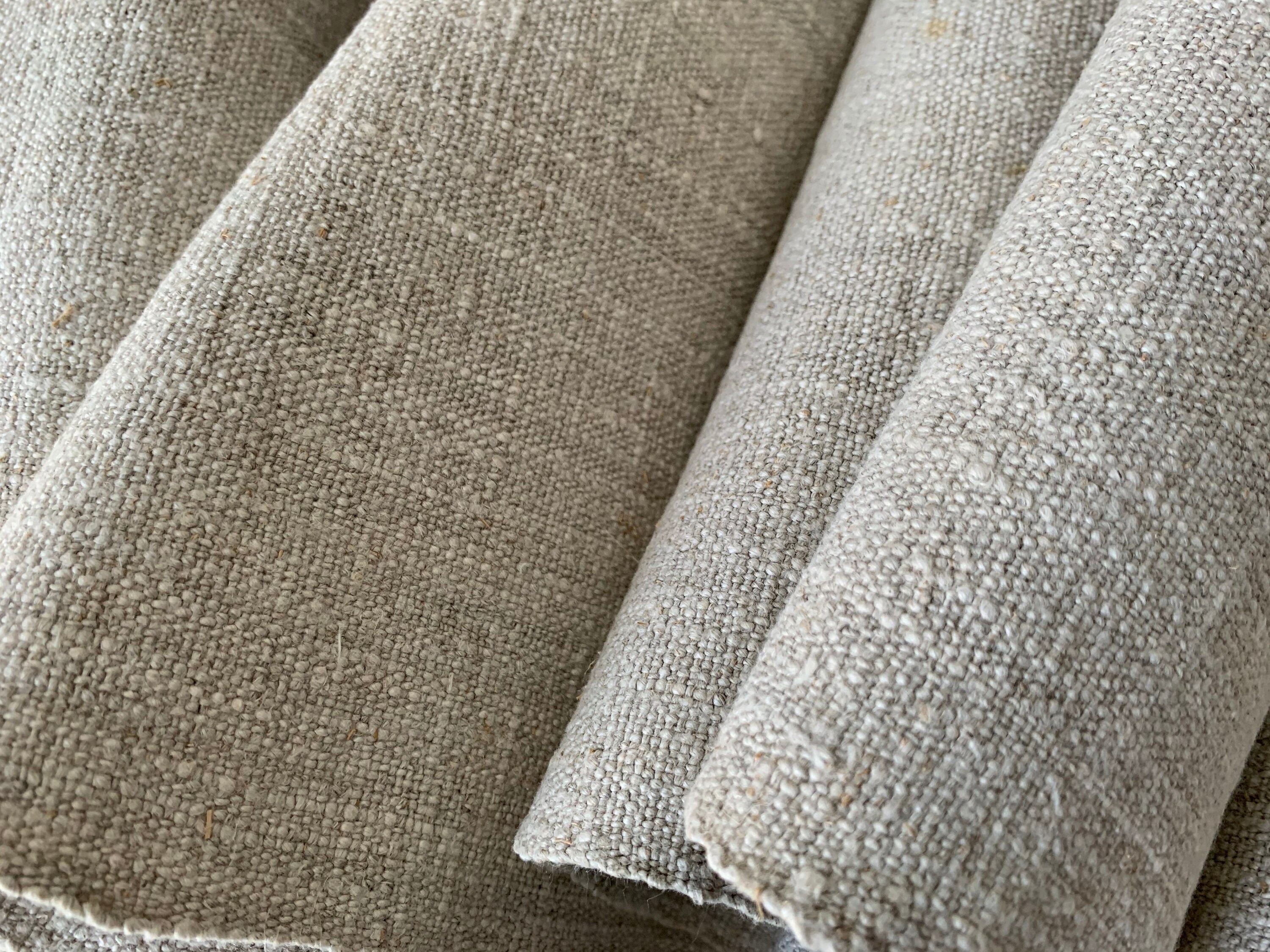 Antique Linen Fabric Gray Striated Plain Hemp Bolt 4.9 Yards - Etsy