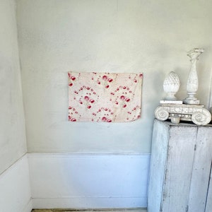 33x22 Faded Floral French 1930's 30's Cotton Rose Pattern Design ...
