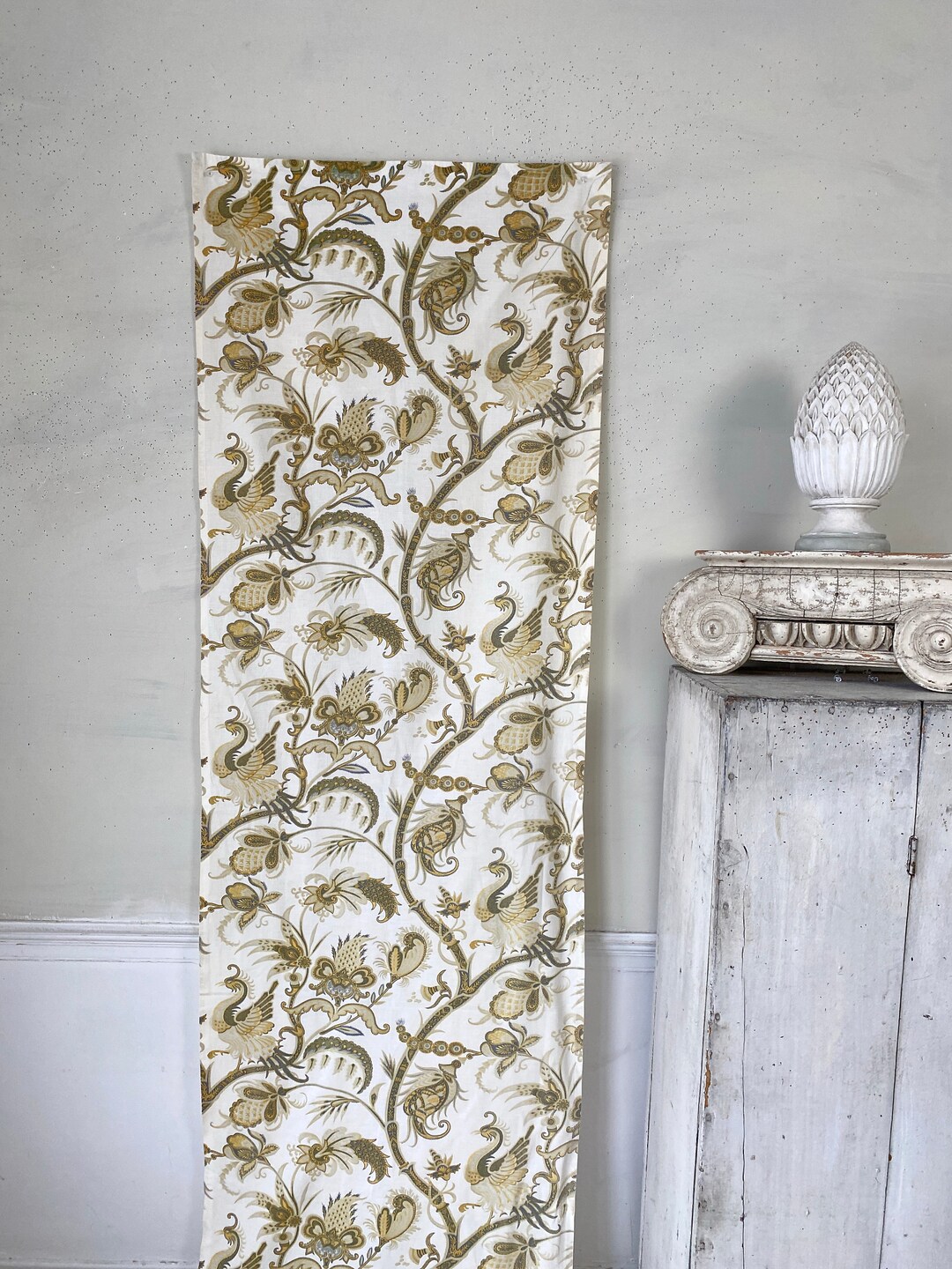Vintage Fabric Soft Muted Floral Pattern Project Fabric the Textile ...