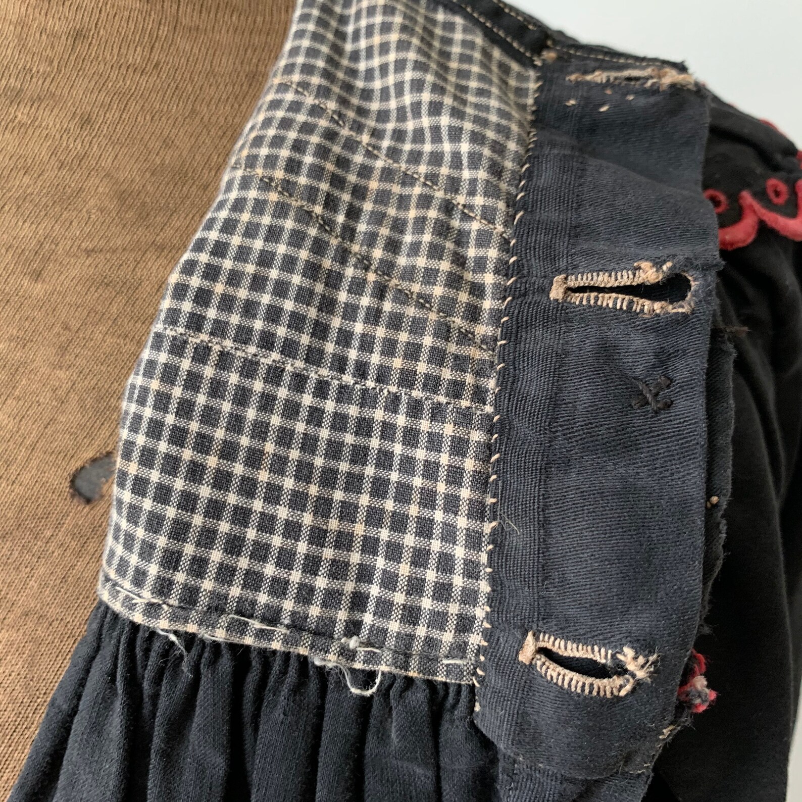 Vintage Choir Robes French Black Cloak With Red Details - Etsy