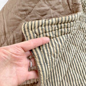 1830 MUSEUM Worthy ( 1 of 2) RARE MASCULINE 49x55 Silk Quilt Striped ...